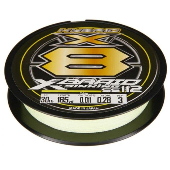 XBraid Sinking SS112 Braid Braided Line Yellow